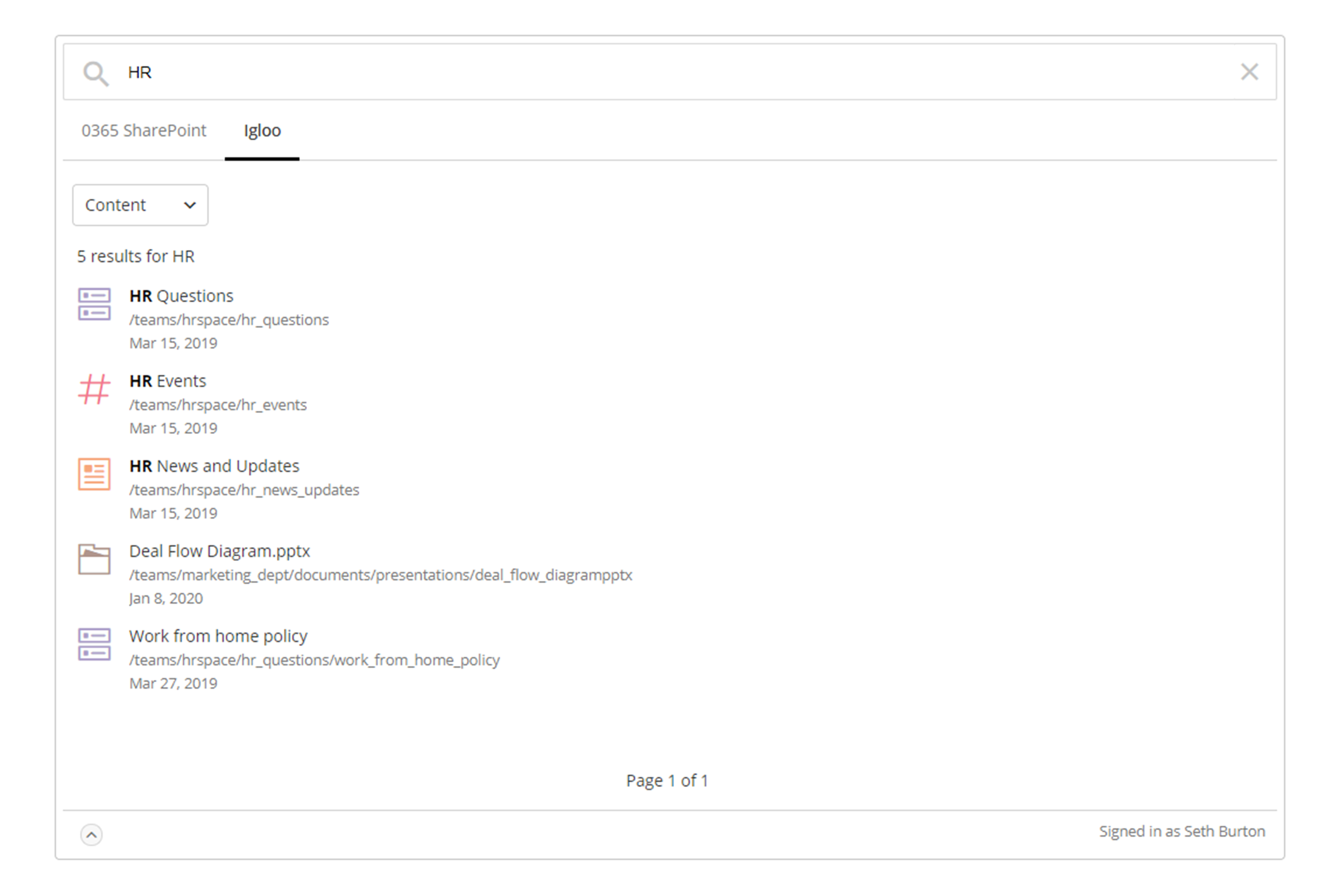 Unified Search widget - Customer Care