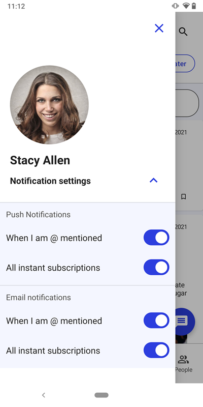 Managing your push and instant subscription email notifications in the ...