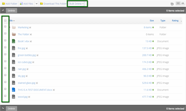 Bulk Delete Customer Care