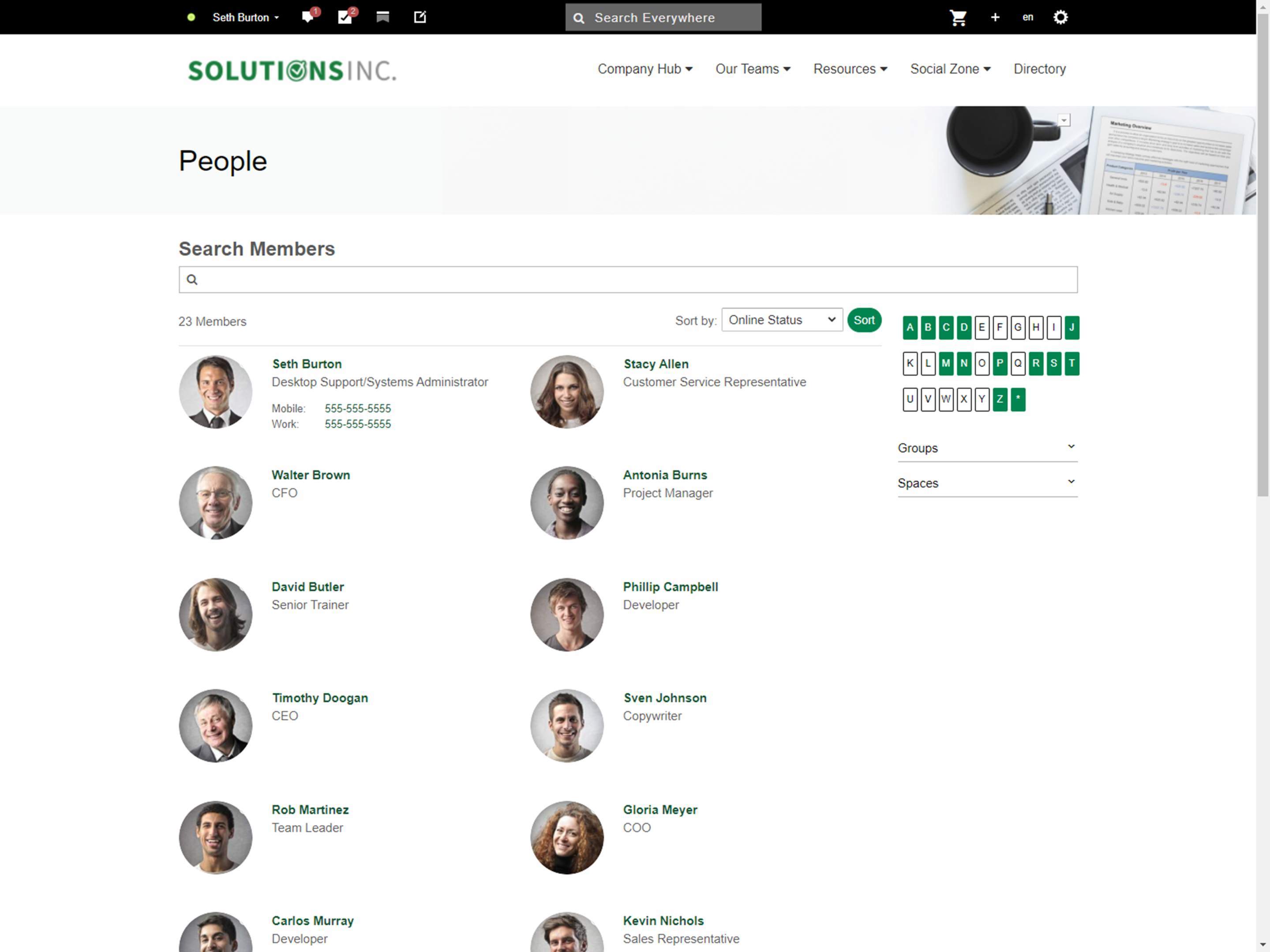 Member Directory - Customer Care