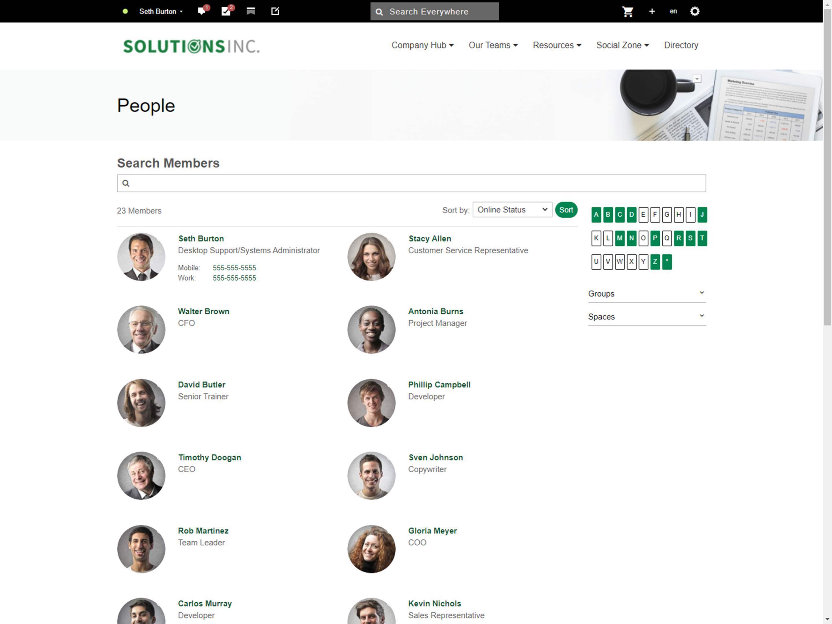 Member Directory - Customer Care